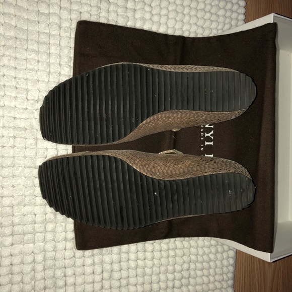 Anyi Lu | Shoes | Bronze Anyi Lu Slip On Shoes Made In Italy | Poshmark